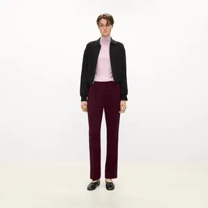 Theory Marcee Pant In Admiral Crepe Deep Mulberry