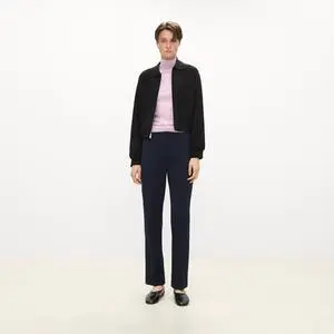 Theory Marcee Pant In Admiral Crepe - Midnight Navy