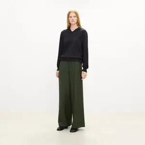 Theory Relaxed Pull-on Pant In Sleek Flannel - Ivy