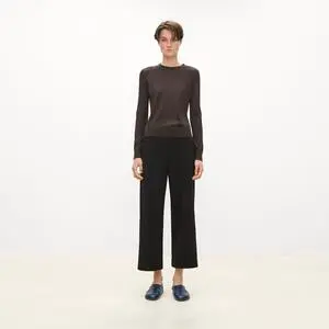 Theory Classic Straight Pull-on Pant In Admiral Crepe Black