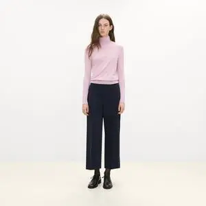 Theory Classic Straight Pull-on Pant In Admiral Crepe Midnight Navy