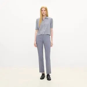 Theory Marcee Pant In Wool Gabardine - Wind Melange