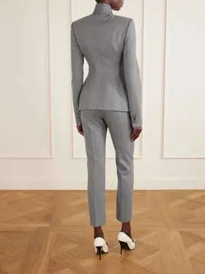Alexander McQueen Padded Double-breasted Wool Jacket