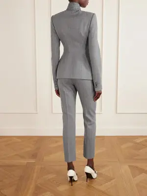 Alexander McQueen Padded Double-breasted Wool Jacket