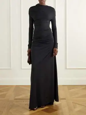 Victoria Beckham Draped Stretch-jersey Gown