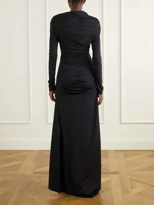 Victoria Beckham Draped Stretch-jersey Gown