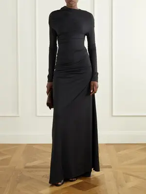 Victoria Beckham Draped Stretch-jersey Gown