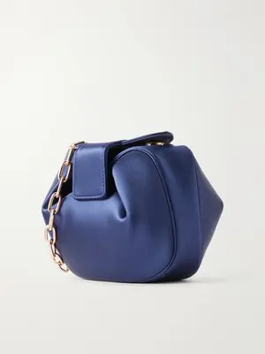 Gabriela Hearst Soft Demi Satin Clutch - Blue