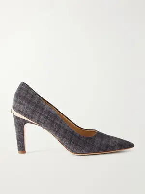 Gabriela Hearst Edwina 75 Suede Pumps - Gray