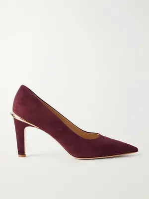 Gabriela Hearst Edwina 75 Suede Pumps - Purple