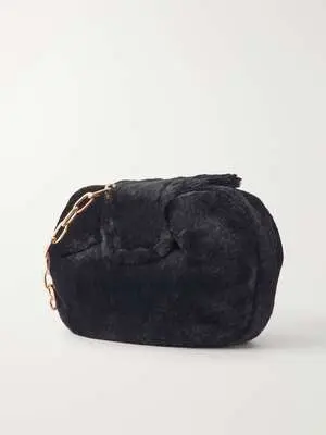 Gabriela Hearst Soft Demi Shearling Clutch