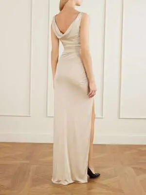 Versace Embellished Jersey Gown