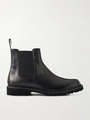 COMMON PROJECTS Leather Chelsea Boots - Black