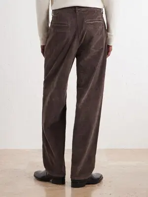 Rag & Bone Wide-leg Pleated Cotton-blend Corduroy Trousers