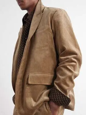 De Bonne Facture Métier Cotton-corduroy Suit Jacket