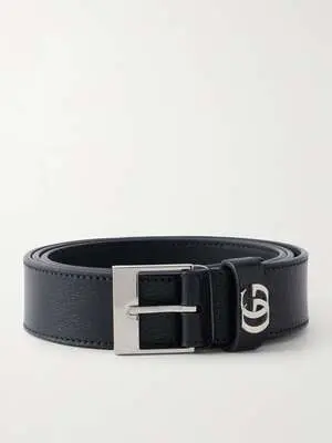 Gucci 3cm Gg-embellished Leather Belt