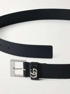 Gucci 3cm Gg-embellished Leather Belt