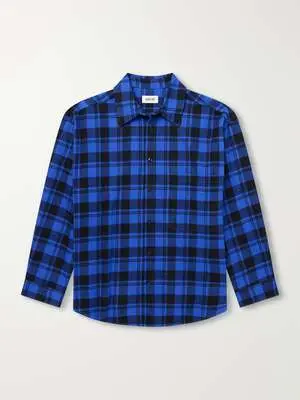 AGOLDE Stanhope Checked Cotton-flannel Shirt