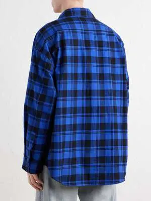 AGOLDE Stanhope Checked Cotton-flannel Shirt