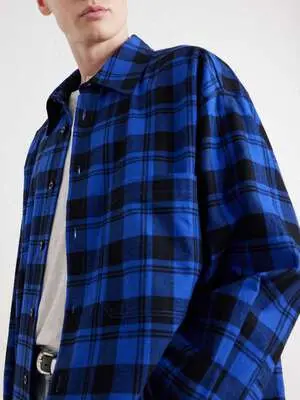AGOLDE Stanhope Checked Cotton-flannel Shirt