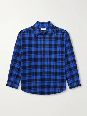 AGOLDE Stanhope Checked Cotton-flannel Shirt