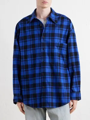 AGOLDE Stanhope Checked Cotton-flannel Shirt