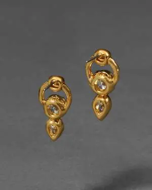 Alexis Bittar Asterales Petite Doorknocker Post Earrings