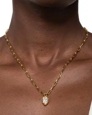 Alexis Bittar Asterales Solitaire Charm Necklace - Gold