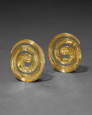 Alexis Bittar Brut Spiral Post Earrings