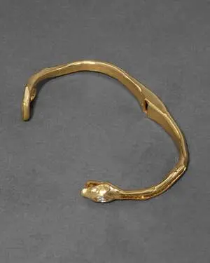 Alexis Bittar Serpent Crystal Bypass Hinge Bracelet