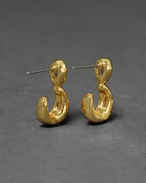 Alexis Bittar Asterales Teardrop Huggie Hoop Earrings
