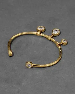 Alexis Bittar Asterales Triple Charm Cuff Bracelet