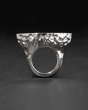 Alexis Bittar Brut Slice Ring - Silver