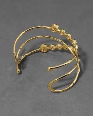Alexis Bittar Asterales Crystal Orbiting Cuff Bracelet