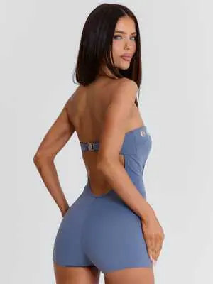 OUTCAST Monae Playsuit Steel