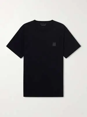Stone Island Ghost Logo-appliquéd Cotton-jersey T-shirt - Black