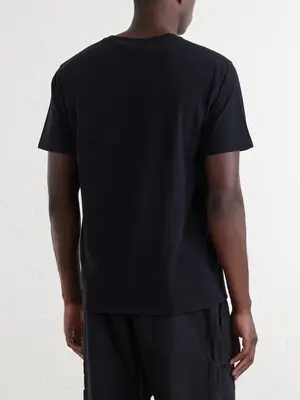 Stone Island Ghost Logo-appliquéd Cotton-jersey T-shirt - Black