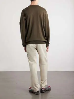 Stone Island Ghost Knitted Virgin Wool Sweater