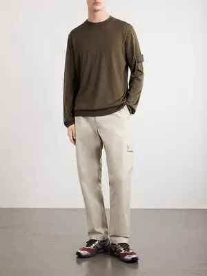 Stone Island Ghost Knitted Virgin Wool Sweater