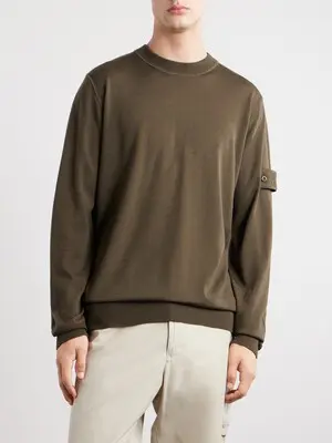 Stone Island Ghost Knitted Virgin Wool Sweater