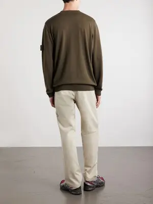 Stone Island Ghost Knitted Virgin Wool Sweater