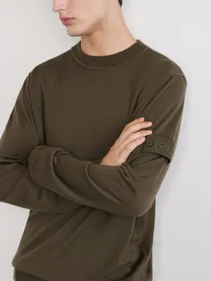 Stone Island Ghost Knitted Virgin Wool Sweater