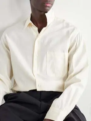 KAPTAIN SUNSHINE Cotton And Silk-blend Twill Shirt