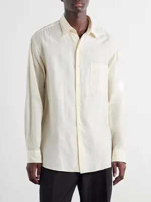 KAPTAIN SUNSHINE Cotton And Silk-blend Twill Shirt