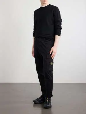 Stone Island Ghost Logo-appliquéd Virgin Wool Sweater
