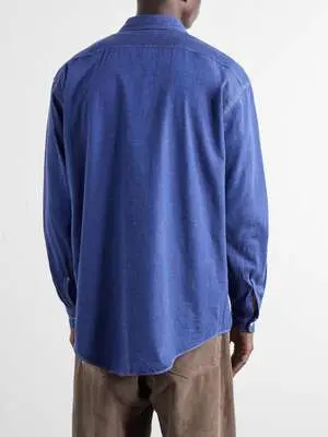 KAPTAIN SUNSHINE Work Suvin Cotton And Hemp-blend Shirt