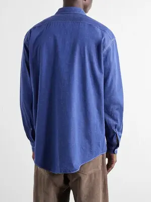 KAPTAIN SUNSHINE Work Suvin Cotton And Hemp-blend Shirt
