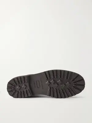 COMMON PROJECTS Leather-trimmed Suede Hiking Boots