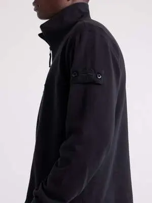 Stone Island Ghost Cotton-blend Jersey Zip-up Sweatshirt