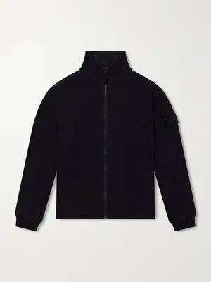Stone Island Ghost Cotton-blend Fleece Zip-up Sweater